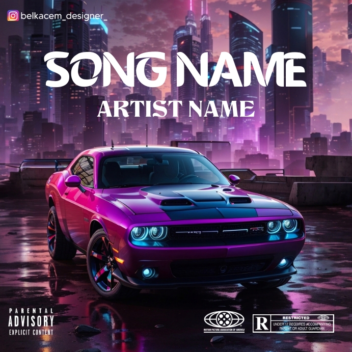 car mixtape cover art album cd artwork Template | PosterMyWall
