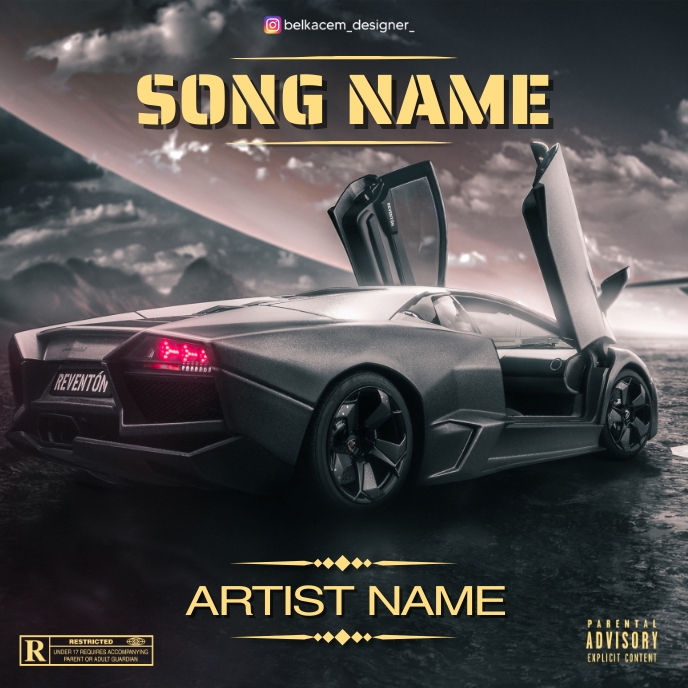 car mixtape cover art album cd artwork Template | PosterMyWall
