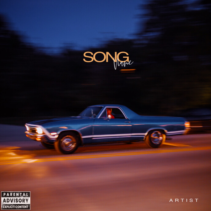 Car moving album cover design Template | PosterMyWall