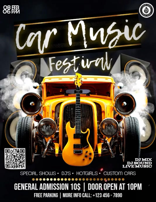 Plantilla de Car Music Festival Live Experience | PosterMyWall