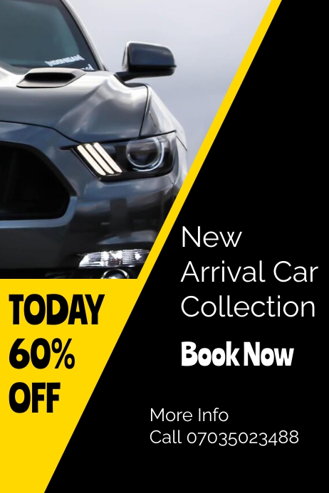 Car New Arrival (Poster) Template | PosterMyWall