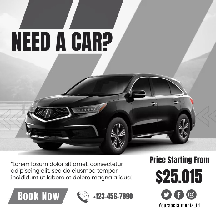 CAR POSTER Template | PosterMyWall