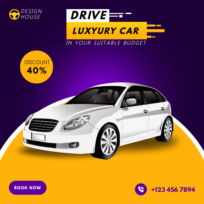 car poster template design | PosterMyWall