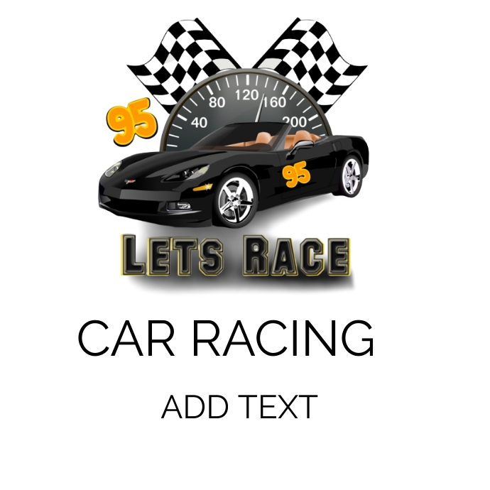 Car racing logo design template. | PosterMyWall
