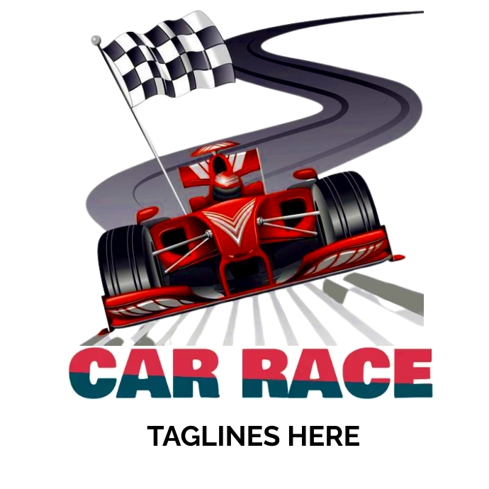 car racing 🏁 logo design Template | PosterMyWall