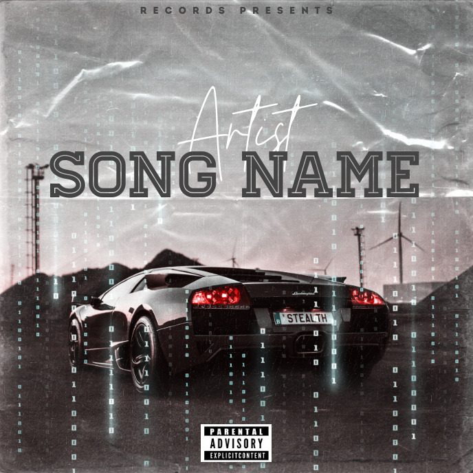 Car rap mixtape cover art design template | PosterMyWall
