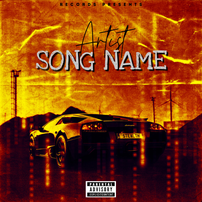 Car rap mixtape cover art design template | PosterMyWall