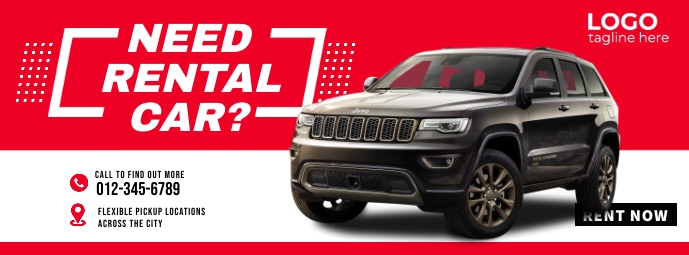 Car Red Theme Template | PosterMyWall