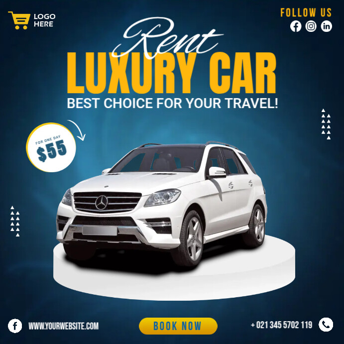 Car Rent Ads Template | PosterMyWall