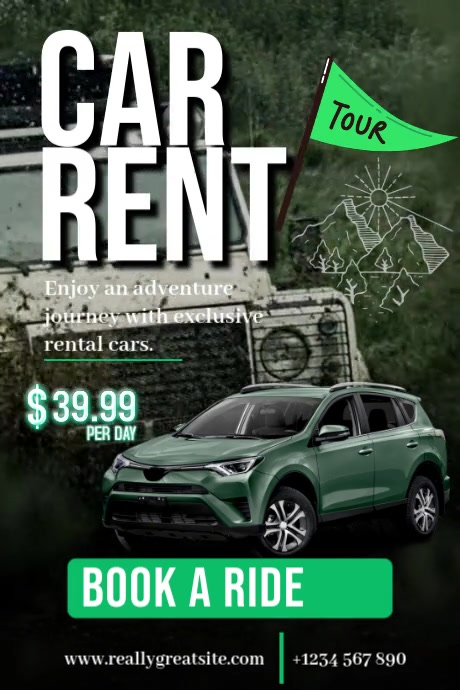 Copy of Car Rent Ads | PosterMyWall