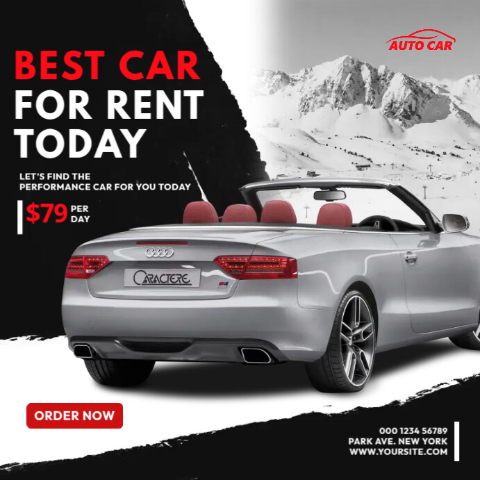 Car Rent Ads Template | PosterMyWall