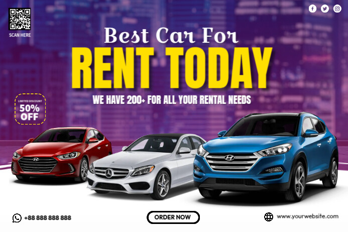 Car Rent Template | PosterMyWall