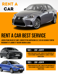 rent a car flyer Template | PosterMyWall