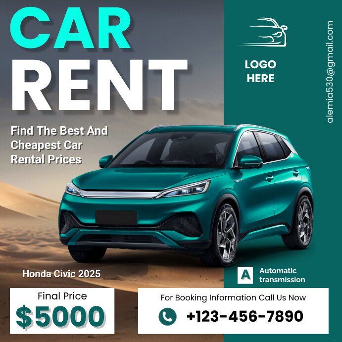 Car Rent poster Template | PosterMyWall