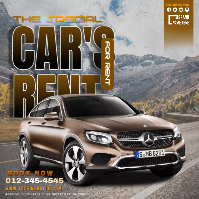 Copy of Car Rent Promo Ads | PosterMyWall