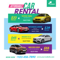 Car Rent Template | PosterMyWall