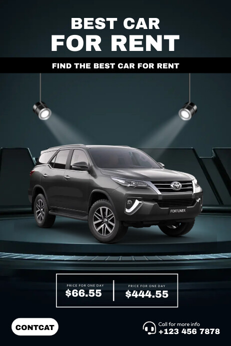 Modèle car rental ads poster template | PosterMyWall