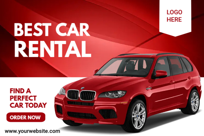 Car Rental Agency Design Template | PosterMyWall