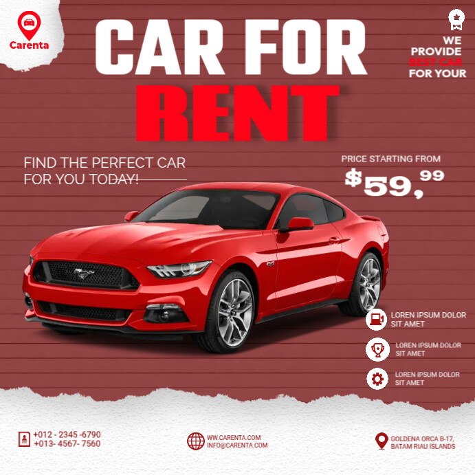 Car Rental Deals Template | PosterMyWall