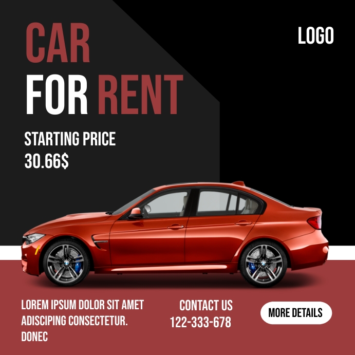 Car rental Template | PosterMyWall