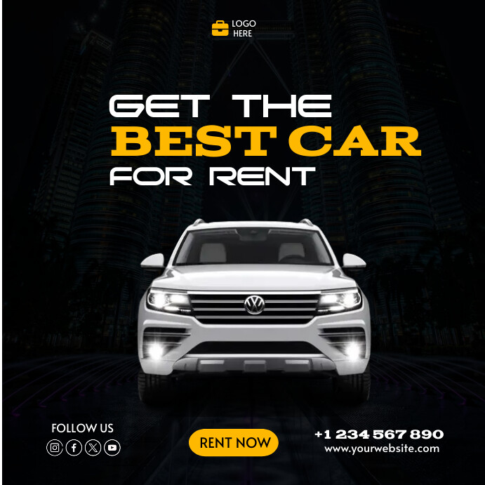 car rental design template | PosterMyWall