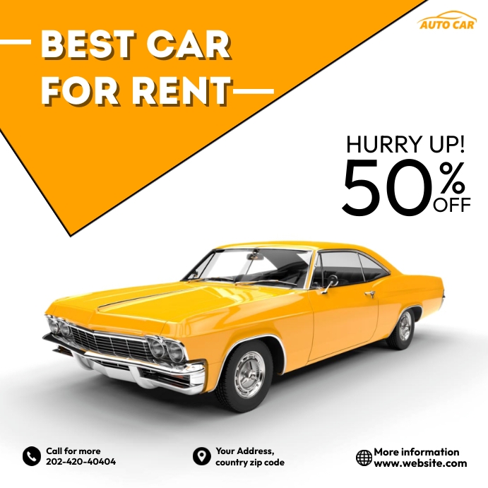 Car Rental Template | PosterMyWall