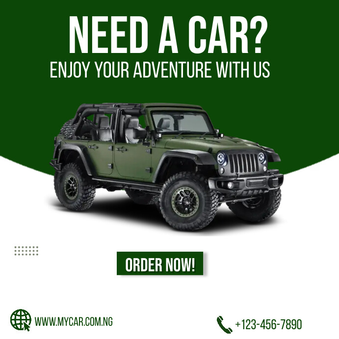 Copy of CAR RENTAL | PosterMyWall