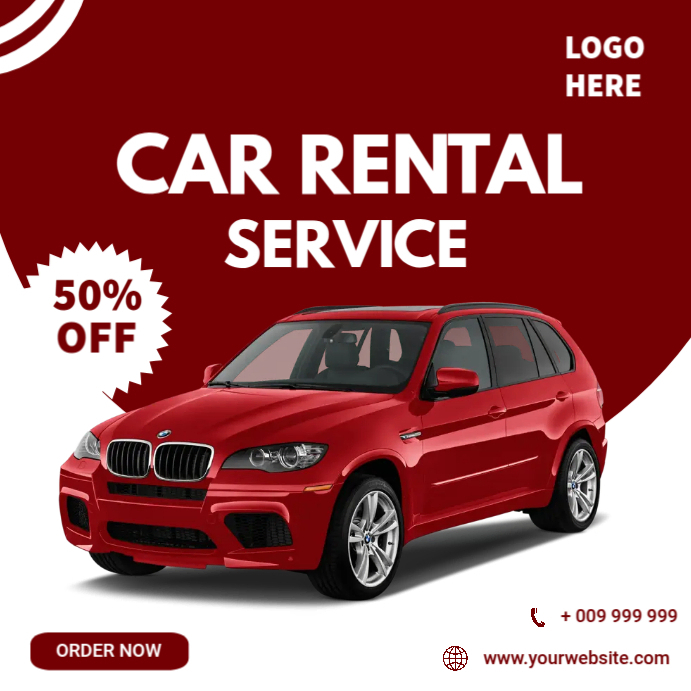 Car Rental Template | PosterMyWall