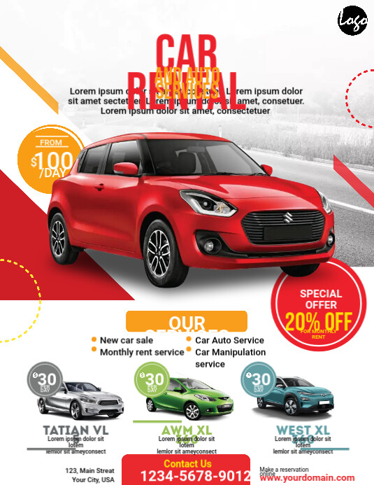 Car Rental Template | PosterMyWall