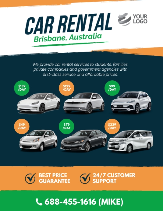 Car Rental Flyer Ad Template | PosterMyWall