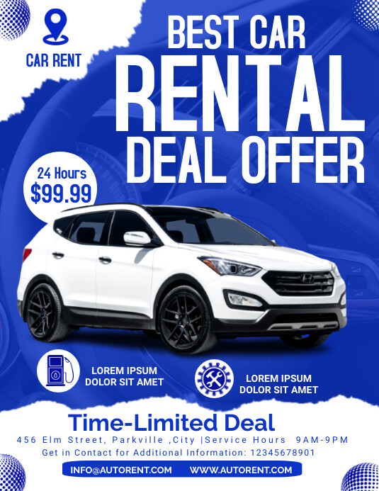 car rental flyer Template | PosterMyWall