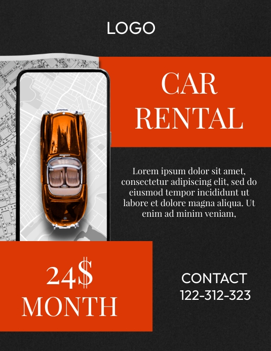 Car rental flyer Template | PosterMyWall