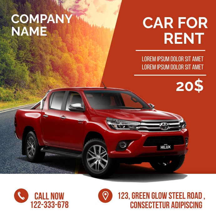 Car rental flyer Template | PosterMyWall