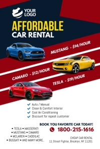 Car Rental Flyer Poster Template | PosterMyWall