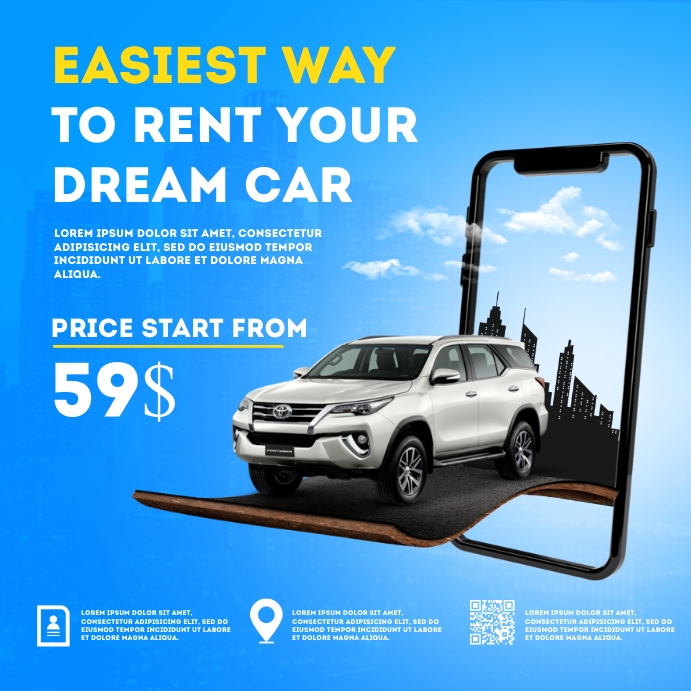 Car rental flyers Template | PosterMyWall