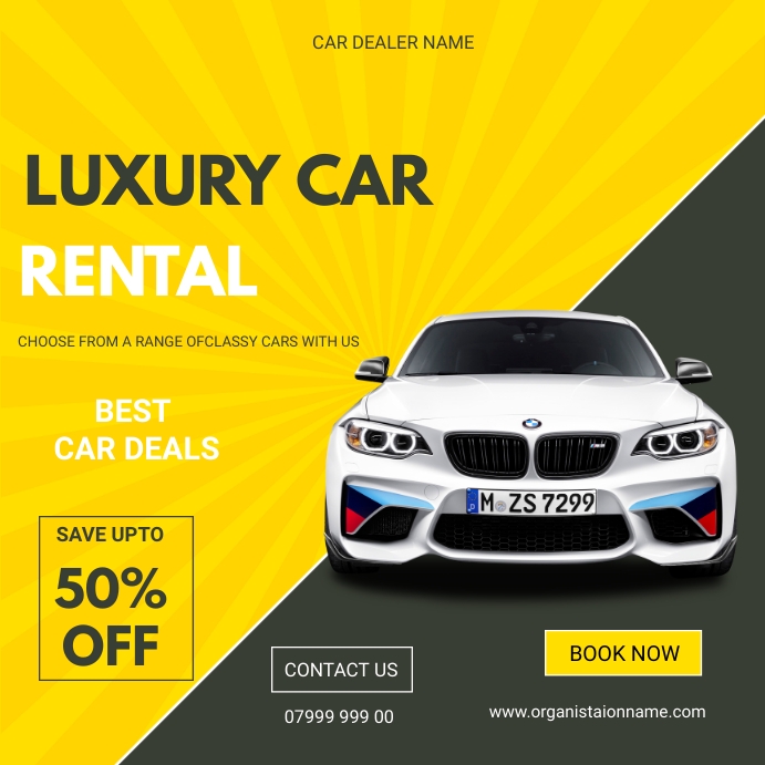 Car rental flyers Template | PosterMyWall