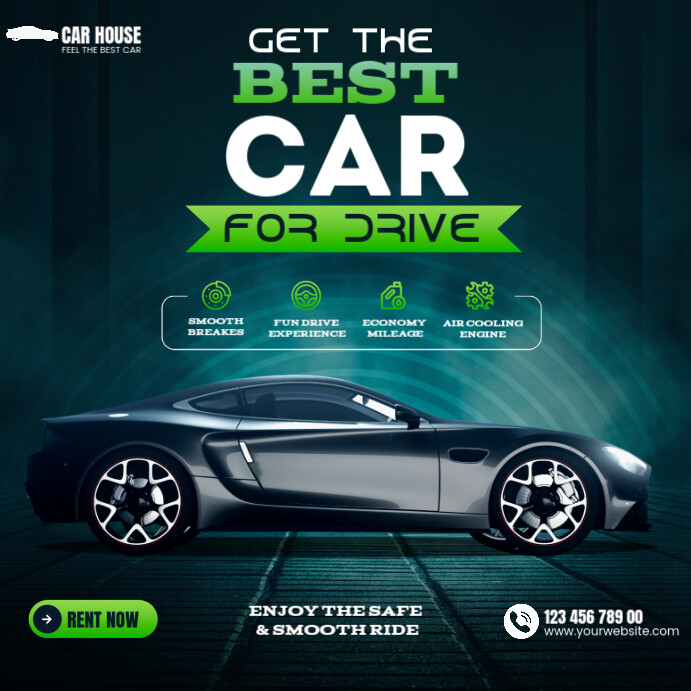 Car Rental Instagram Post Template | PosterMyWall