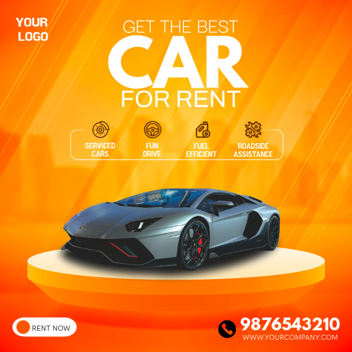 Car Rental Instagram Post Template | PosterMyWall