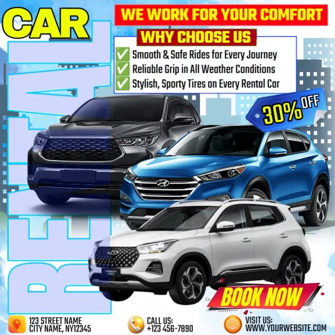 Car Rental Offers Template | PosterMyWall