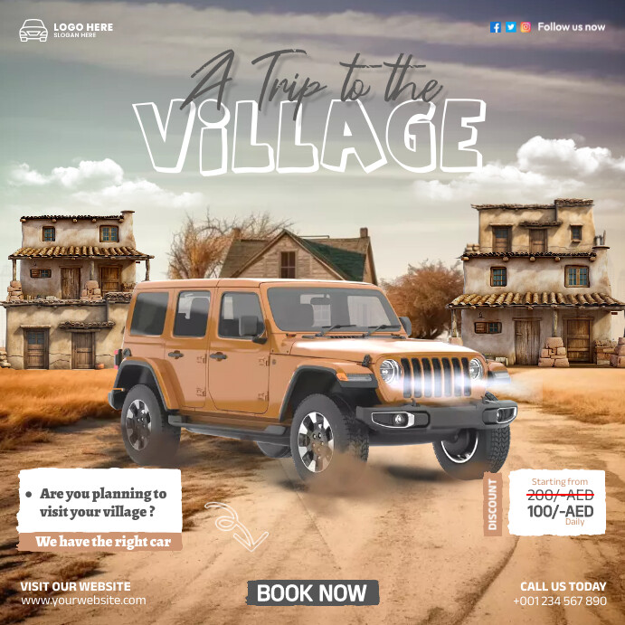 CAR RENTAL POSTER DESIGN Template | PosterMyWall