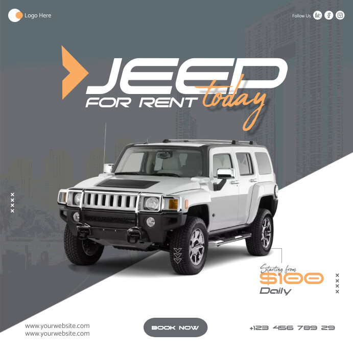 CAR RENTAL POSTER Template | PosterMyWall