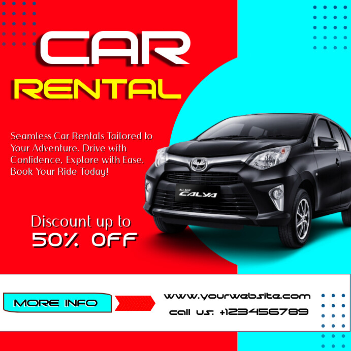 CAR RENTAL PROMO Template | PosterMyWall