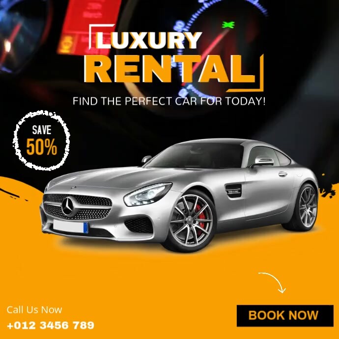 CAR RENTAL VIDEO TEMPLTE.R Template | PosterMyWall