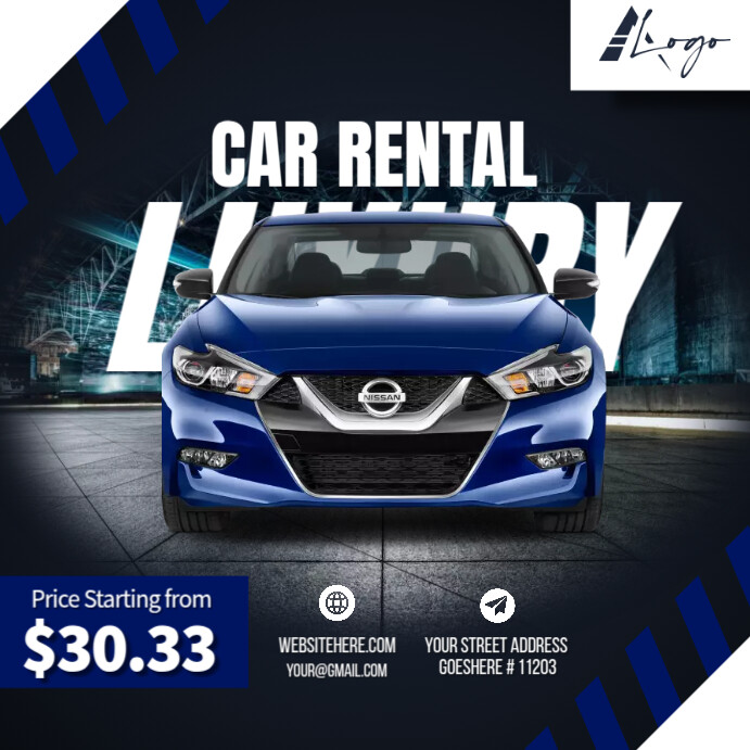 Copy of Car Rental Template | PosterMyWall