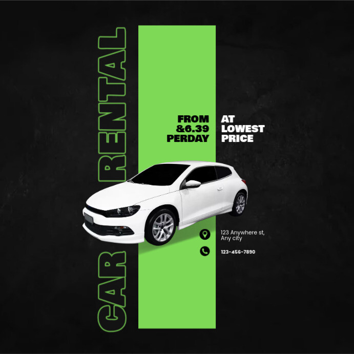 car rental template | PosterMyWall