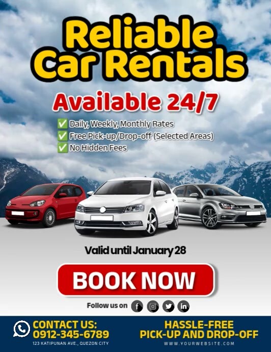 Car Rental Template | PosterMyWall