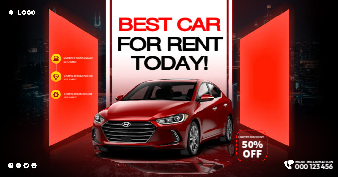 Template Rental Mobil | PosterMyWall