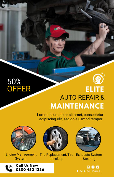 Car repair flyer Template | PosterMyWall