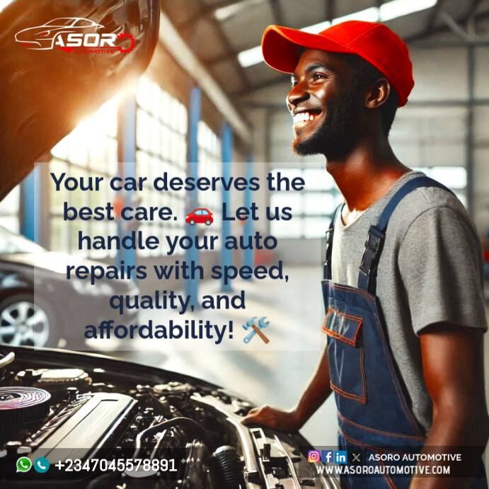 car repair mechanic Instagram post Template | PosterMyWall