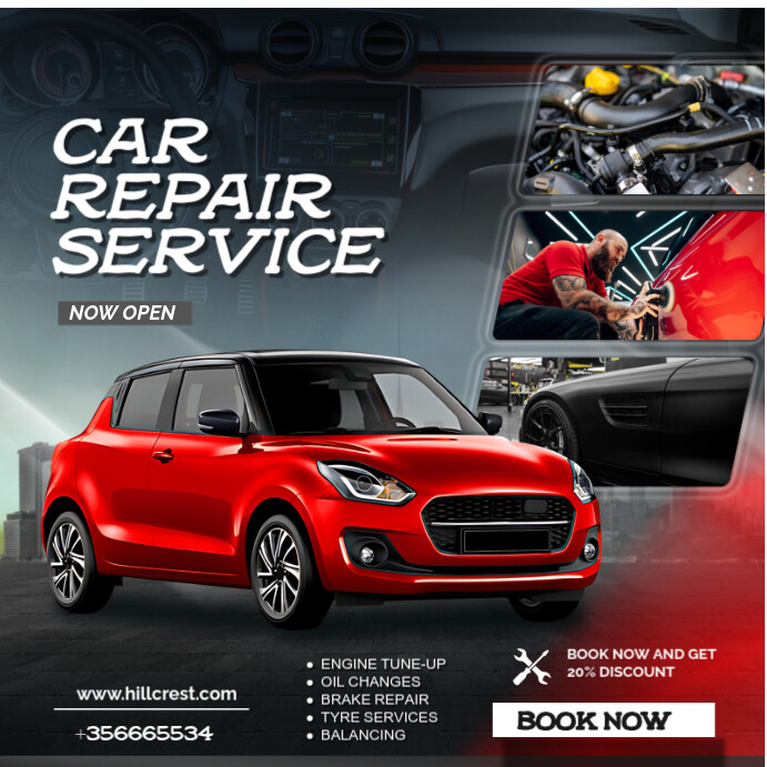 Car repair service Template | PosterMyWall